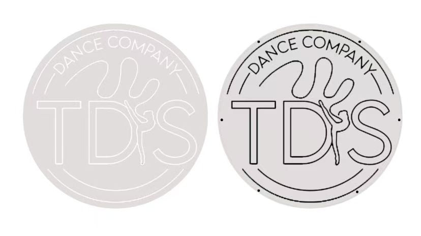 TDS dance RGB neon sign, 36 inches