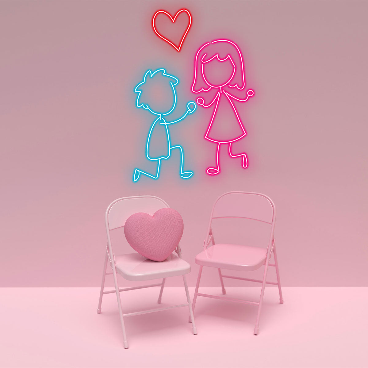 Love Neon Sign LED Wall Light,Couple Proposal Neon Light for Valentine