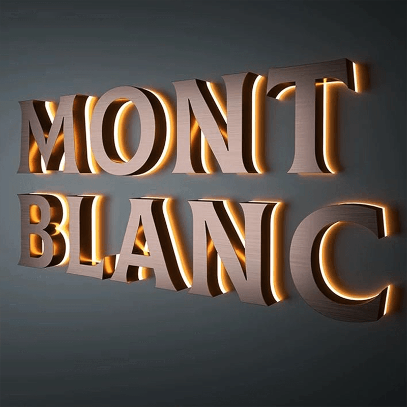 Metal LED Back Lit Signs