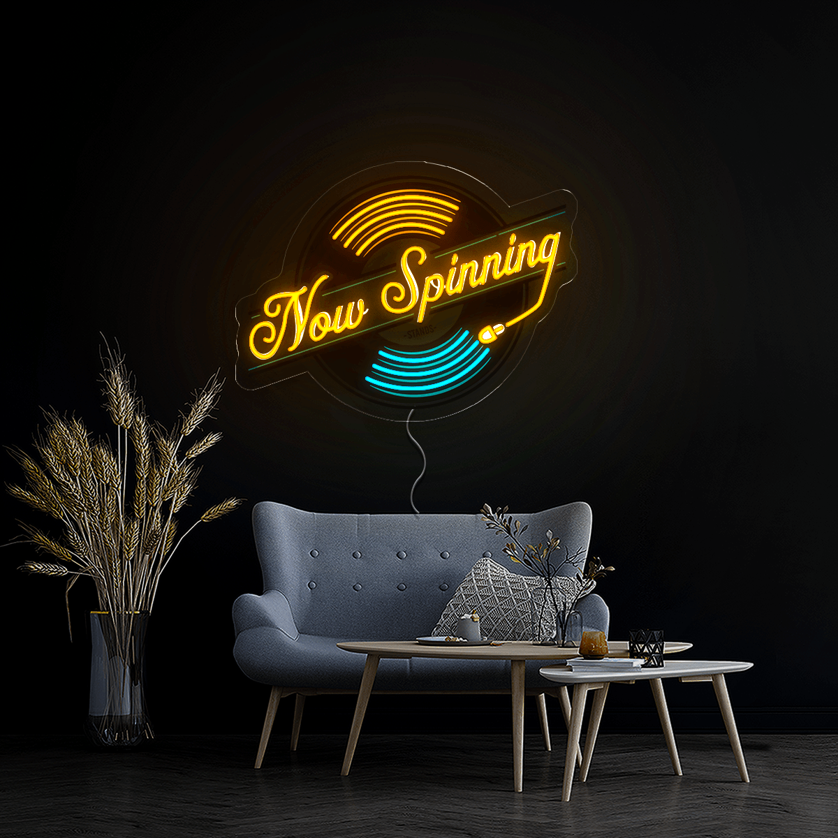 Now Spinning Record Artwork Neon Sign – Toysign