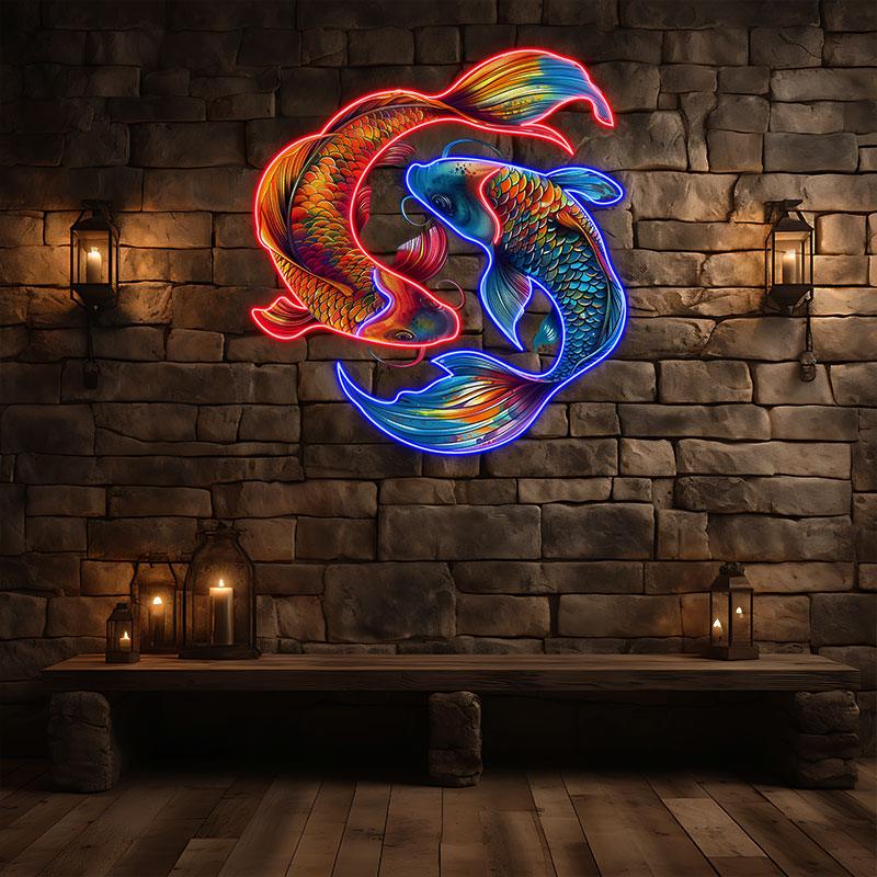 Pisces Neon signs Light - Enchanting LED Zodiac Sign Decor for Home, P