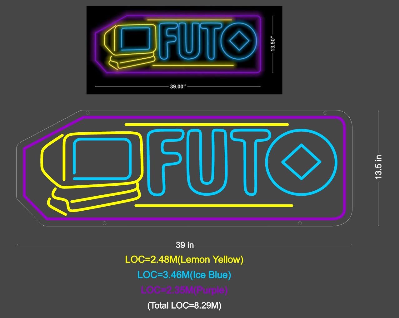 FUTO neon sign